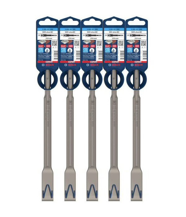 Bosch 2608901699 SDS-Plus Flat Chisels 5 x 20mm x 250mm Power Tools UK