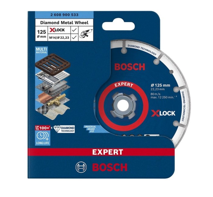 Bosch 2608900533 Diamond Metal Cutting Disc 125mm X-LOCK Power Tools U